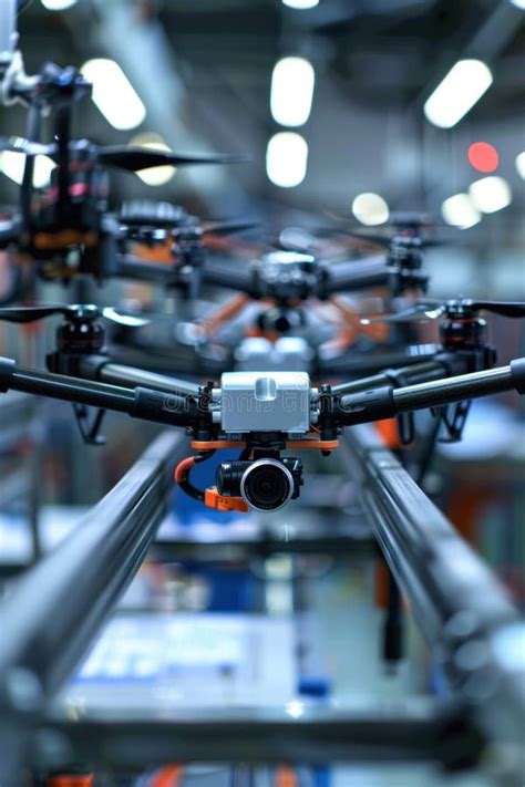 Precision Calibration Of Drones On Production Line For Optimal Performance And Advanced