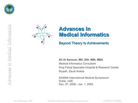 Advances In Medical Informatics Ppt