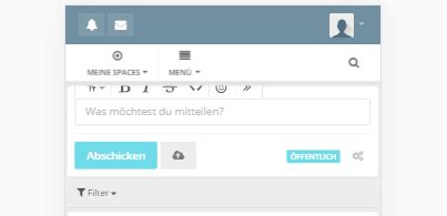 Dashboard Post Input On Mobile Cuts Editor Menu Issue Humhub
