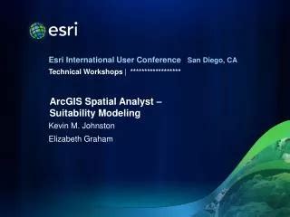 Ppt Introduction To Arcgis Spatial Analyst Powerpoint Presentation