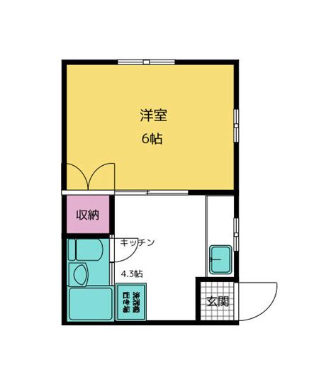 【ハトマークサイト北海道】千葉県松戸市大金平4丁目の 第二横須賀コーポ 101 1k アパート