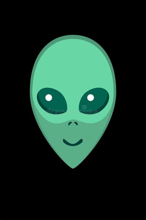 Green Alien Big Head Stock Illustrations 252 Green Alien Big Head