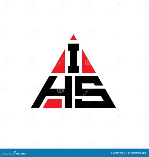 Ihs Triangle Letter Logo Design With Triangle Shape Ihs Triangle Logo Design Monogram Ihs