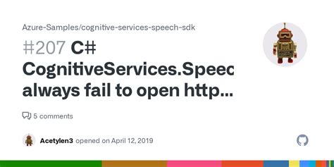 C CognitiveServices Speech SpeechSynthesizer Always Fail To Open API When Working Behind A