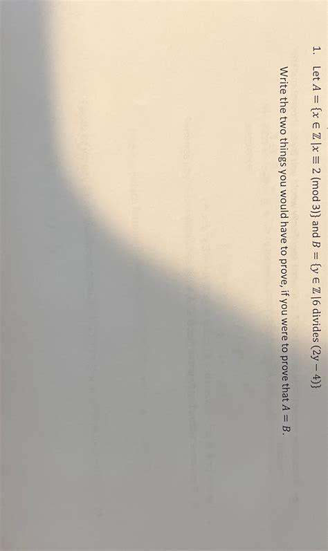 Solved Let A XinZ X Mod And Divides Y Write The Chegg Com