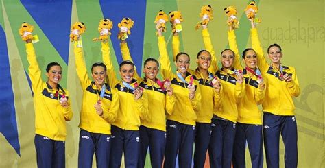 Nado Sincronizado Do Brasil Conquista Dois Bronzes Em Guadalajara