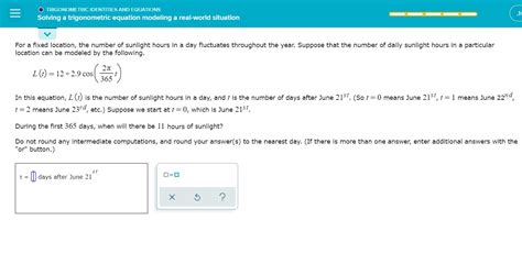 Solved O TRIGONOMETRIC IDENTITIES AND EQUATIONS Solving A Chegg Com