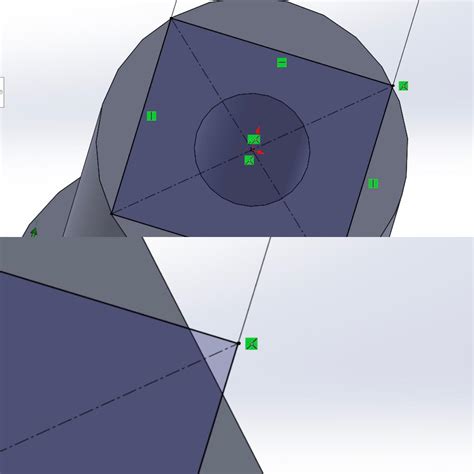 Im Trying To Draw A Sketch That Is Coincident To The Edge Of A Face Rectangle Inscribed In A