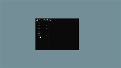 Neo ImGui Design Example 3 Project Menu YouTube