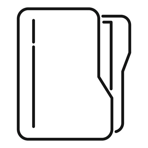 Folder Data Icon Outline Vector Business Document Vector Art At Vecteezy