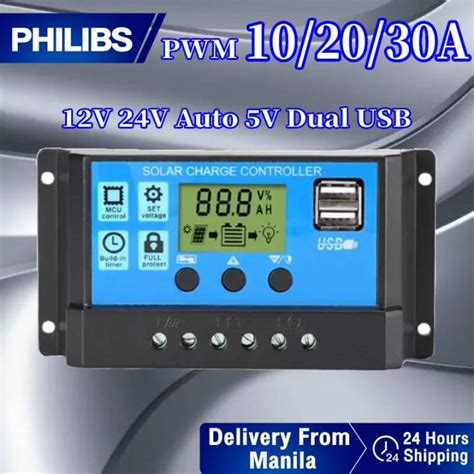 Original A PWM Solar Charge Controller V V Bat Regulator Solar Panel Controller LCD