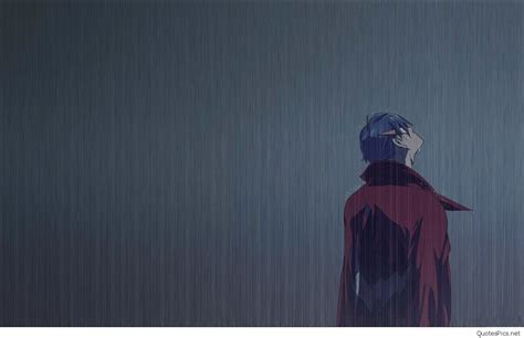 Anime Rain Sad Wallpapers Wallpaper Cave