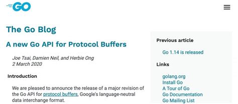 Protocol Buffers 引入新的 Go API并无限期支持旧版本 OSCHINA 中文开源技术交流社区