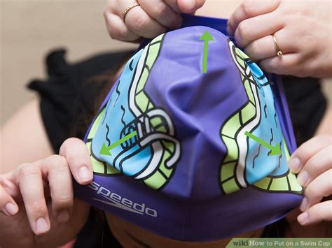 Ways To Put On A Swim Cap Wikihow