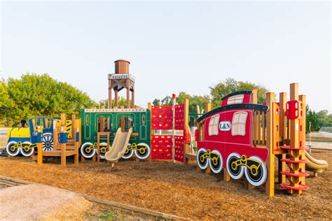 Train Fueling Station Themed Playground Outdoor Play Structure