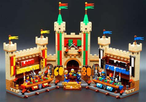 Moc Lego Castle Game Show The Lion Knights Vs The Black Falcons