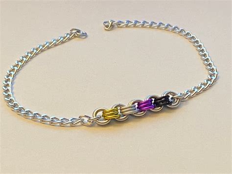 Non Binary Flag Necklace Non Binary Jewelry Unisex Necklace Etsy