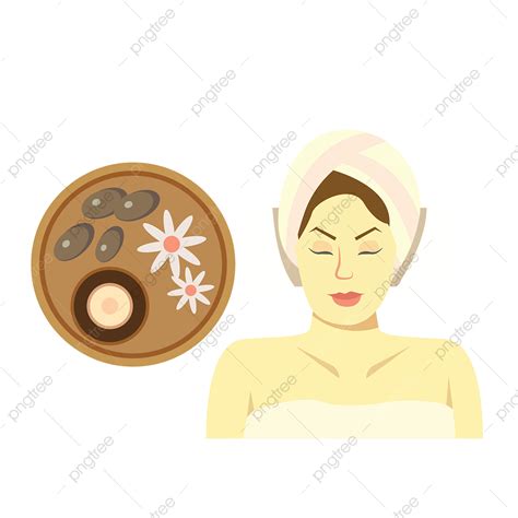 Gambar Wanita Spa Lilin Batu Lilin Bunga Spa Konsep Massage Spa Pijat