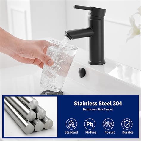 Bwe Polished Chrome Single Hole 1 Handle Waterfall Bathroom Sink Faucet
