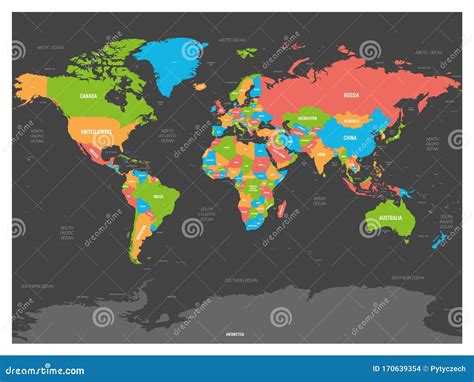Mapa Mundial Mapa Político Detallado Del Mundo Con Nombres De Países