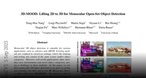 Paper Page 3d Mood Lifting 2d To 3d For Monocular Open Set Object Detection