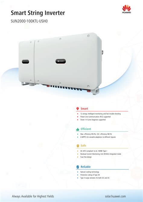 Huawei 100ktl 1500v System Aces Atlantic Clean Energy Supply