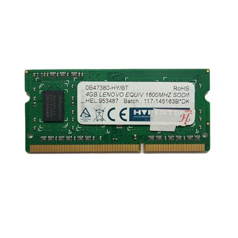 خريد و قيمت رم لپ تاپ هایپرتک 4 گیگ Ddr3l 1600 Mhz Cl11 کاستوم رایان
