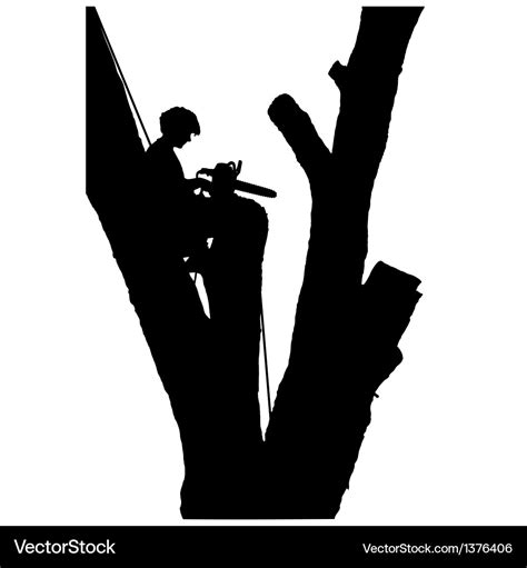 Tree Cutter Royalty Free Vector Image VectorStock