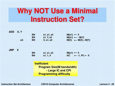 Ppt Lecture 4 Instruction Set Architecture Powerpoint Presentation