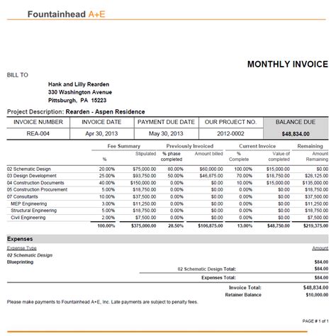 Consulting Invoice Db Excel