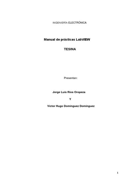 Labview Practicas Instrumentacion Pdf Adquisición De Datos