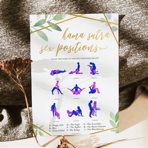 Guess The Sex Position Games Funny Bachelorette Party Games