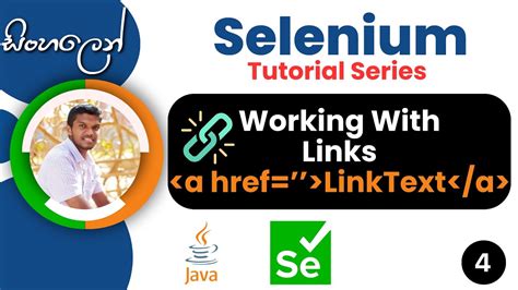Selenium Tutorial Series Sinhala Part 4 Working With Links