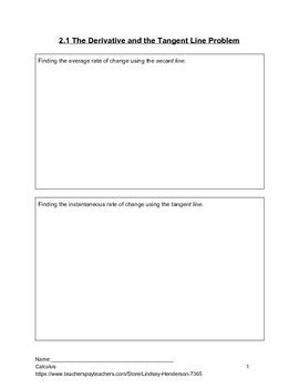 Introduction To Derivatives Lesson Of By Lindsey Henderson TPT