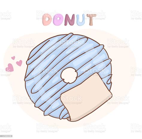 National Donut Dayglazed Sweet Donut Draw Funny American Kawaii