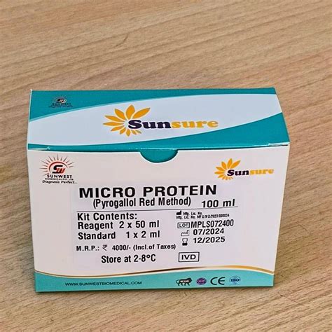 Sunsure Micro Protein Kit Blood At ₹ 355kit In Manesar Id