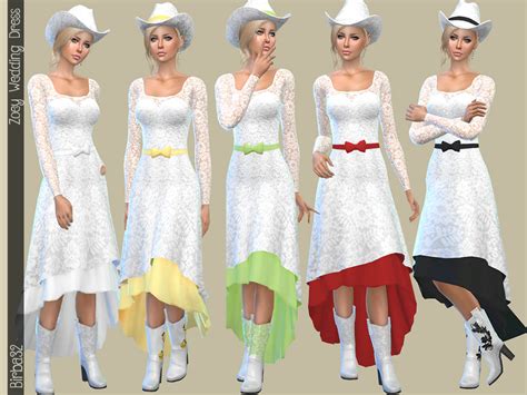 The Sims Resource Zoey Wedding Dress