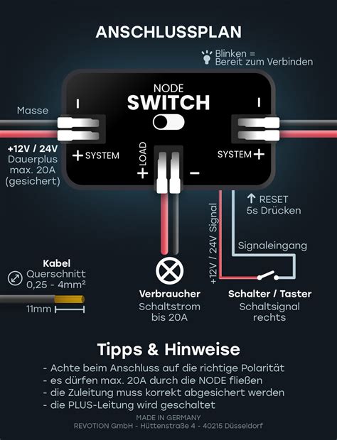 Anschlussplan Node Switch Revotion Gmbh