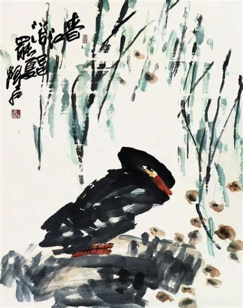 他的花鳥畫造型簡約筆墨凝重磅礴大氣 壹讀