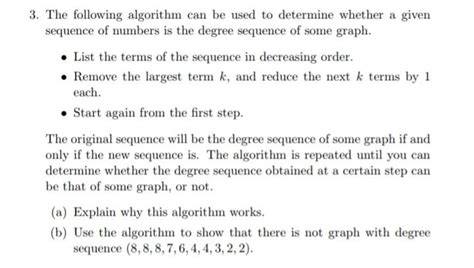 solved 3 the following algorithm can be used to determine