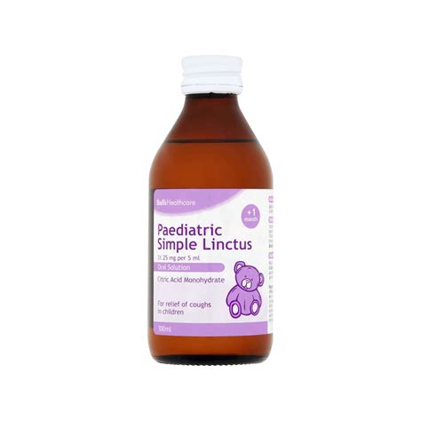 Wholesale Bells Paediatric Simple Linctus 100ml Homeware Essentials