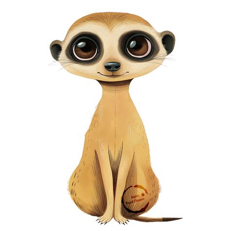 Playful Meerkat Clipart Bundle 24 Cartoon Meerkat Illustrations For