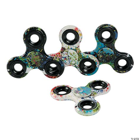 Paint Splatter Fidget Spinners Oriental Trading
