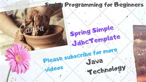 Spring Simple Jdbctemplate By Suresh Youtube