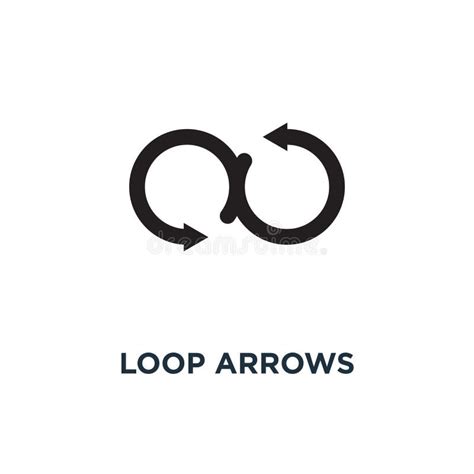 loop arrows icon simple element illustration stock vector illustration of infinity line