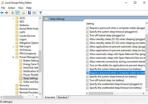 how to disable windows 10 ask password after sleep