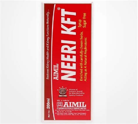 Buy Alternate Medicine And Healthcare Products Online Aimil Neeri Kft Syrup 200ml Nephro