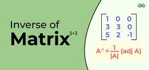 Inverse Of X Matrix Geeksforgeeks