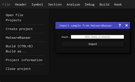Binary Workbench 70 Malwarebazaar Integration Rhexalinq