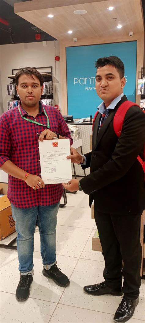 Shivam Kumar Jha On Linkedin Amitybusinessschool Adityabirlafashionandretail Pantaloons